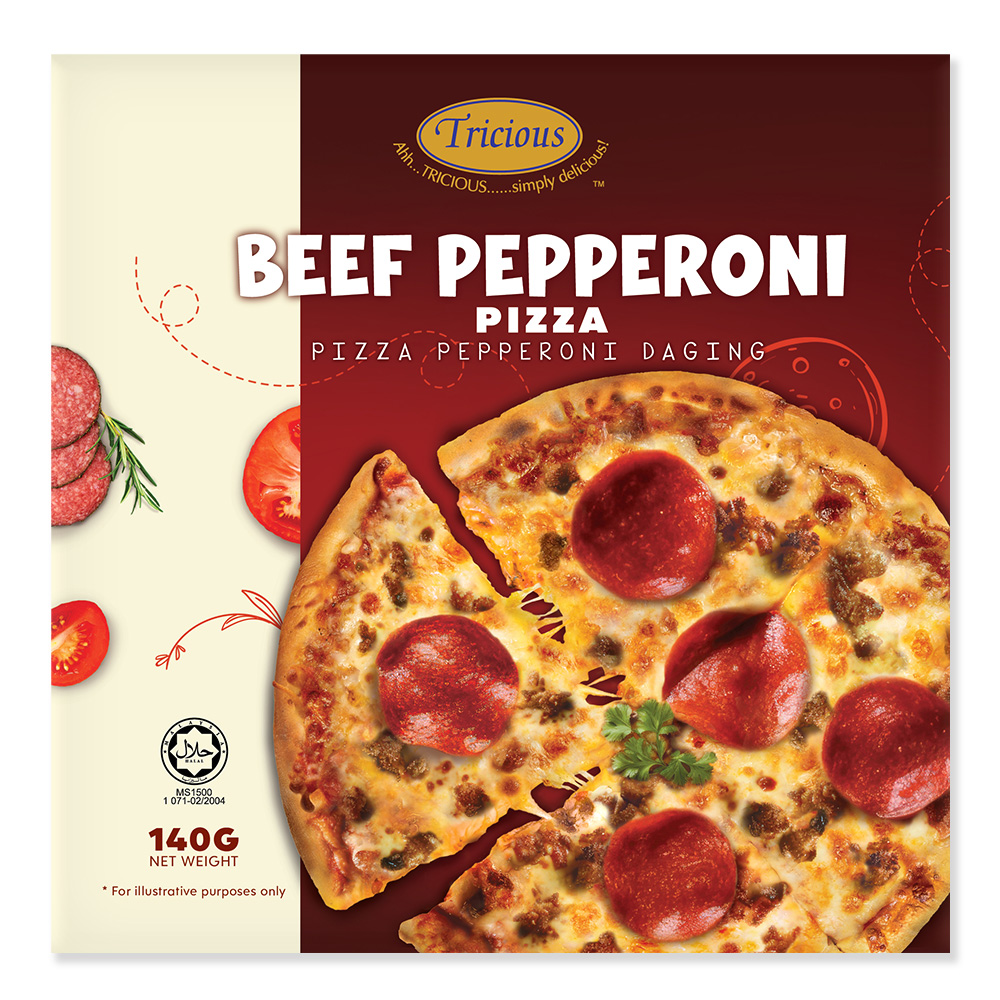 Snack Pizza Beef Pepperoni – Tricious Foods Sdn Bhd